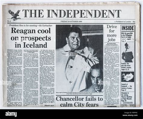 Upper Front Page Issue 4 The Independent Uk National Newspaper
