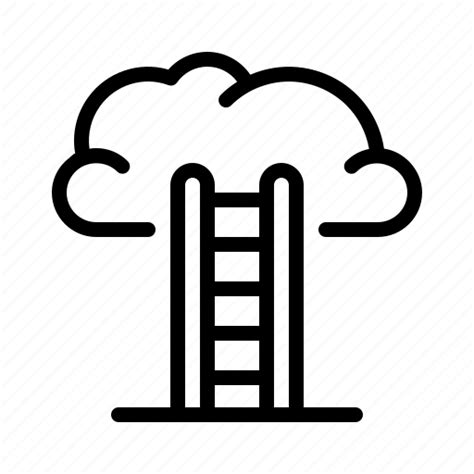Ladder Motivation Success Objective Cloud Icon Download On Iconfinder