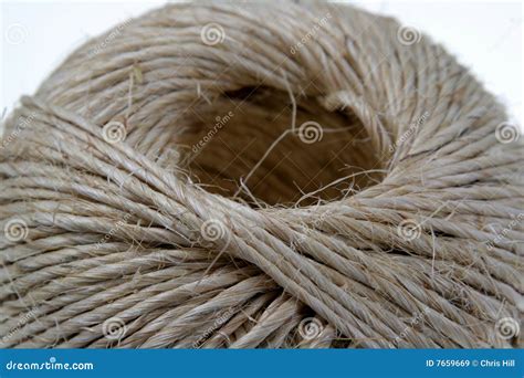 Closeup Of Coarse String Stock Image Image Of Ball Threads 7659669