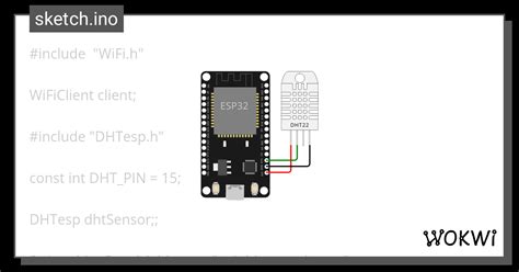 Esp32 Dht22 Thingspeak 02 Tenp And Humidity Wokwi Esp32 Stm32 Arduino
