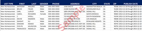 SalesLeadsUnlimited Us New Homeowner Mailing List