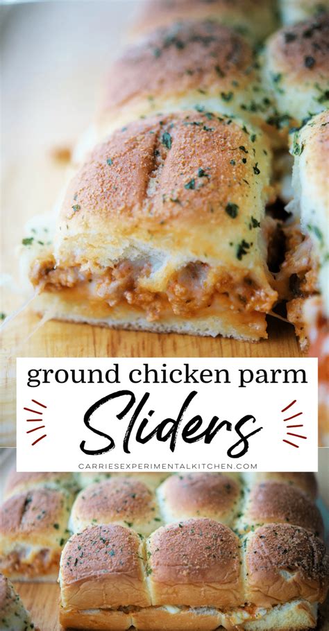 Ground Chicken Parm Sliders Easy And Delicious Recipe