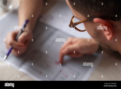 Team Of Architects Planning Close Up Of Architectural Drawing Office Workspace Architectural