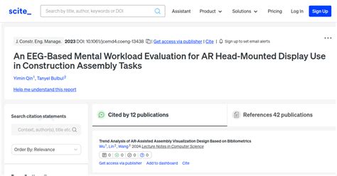an eeg based mental workload evaluation for ar head mounted display use