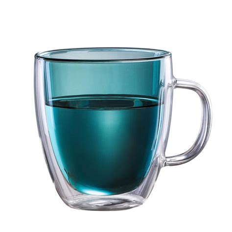 Double Wall Insulated Glass Coffee Cup Tea Mugs Wi Grandado