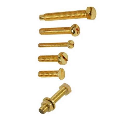 Golden Round Brass Screw Packaging Type Box At Rs 440kg In Jamnagar