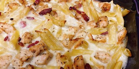 Cheesy Chicken And Bacon Pasta Bake Recipe