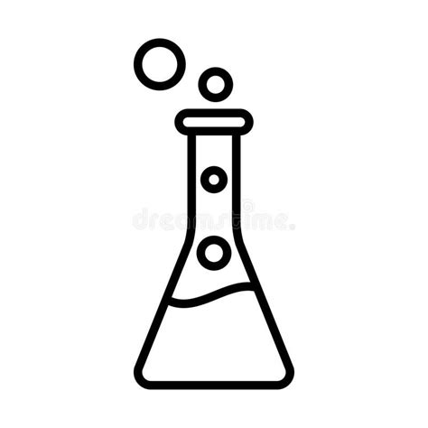 Flask Icon Vector Sign And Symbols Stock Vector Illustration Of