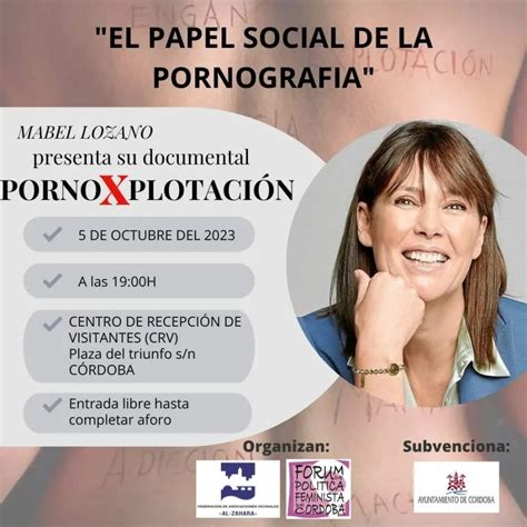 Mabel Lozano presenta su documental PornoXplotación dentro del