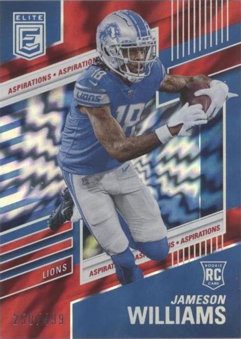2022 Panini Donruss Elite Rookies Jameson Williams 121 Aspirations