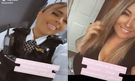 Female Met Police Officer In Tiktok Video Striking Poses And Displaying