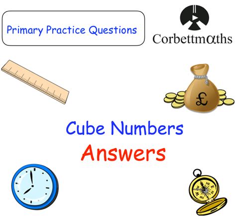 Cube Numbers Answers Corbettmaths Primary