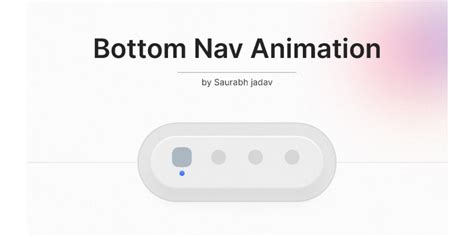 Bottom Nav Animation Figma