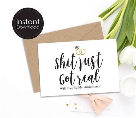Bridesmaid Proposal Cardwill You Be My Bridesmaid Card Funny Proposal