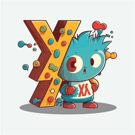 Premium Vector Vector Cute Type X Cartoon Style