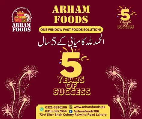 Arham Foods On Linkedin الحمد للہ