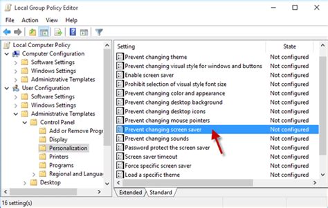 Ways To Prevent Users From Changing Screen Saver In Windows
