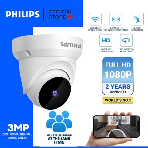 Philips Intelligent Monitoring Platform 3mp Indoor Cctv Ip Wifi Camera Wireless Security Lazada Ph