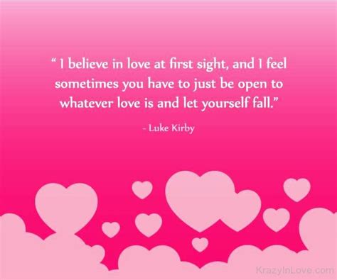 I Believe In Love At First Sight