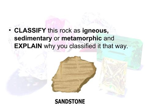 Definition Of Rocks And Classification Of Rocks Ppt