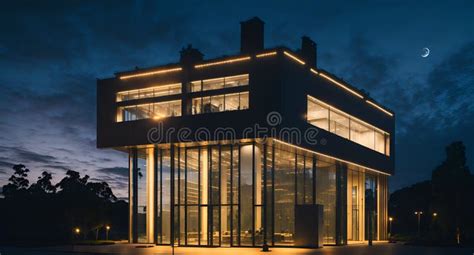 Ai Generated Modern Glass Building With Numerous Windows And