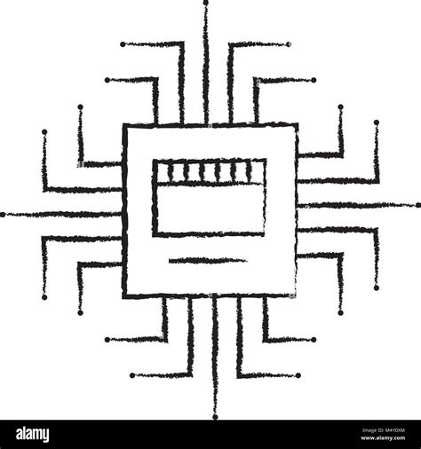 Circuit Board Connection Hardware Processor Stock Vector Image And Art Alamy