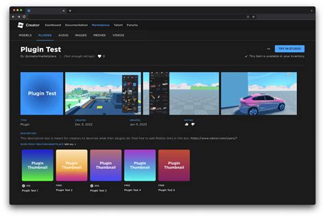 Improved Asset Description Features Creator Marketplace