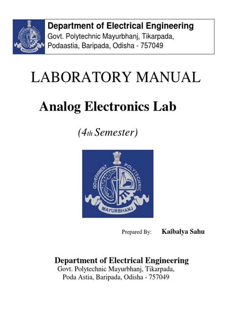 Analog Electronics Lab Manual 4th Sem Download Free Pdf Rectifier