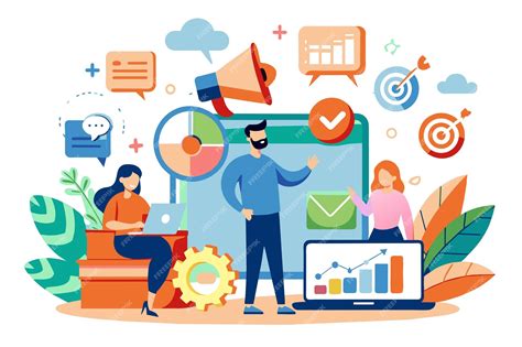 Premium Vector Flat Illustration Of Marketing Strategy Vector