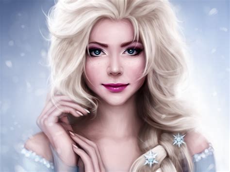 Beautiful Princess Frozen Elsa Art Drawing Wallpaper Movies And Tv
