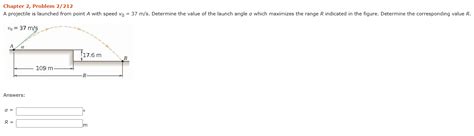 Solved Chapter Problem A Projectile Is Launched Chegg