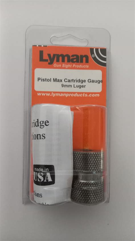 LYMAN PISTOL MAX CARTRIDGE GAUGE Ricaricamunizioni It