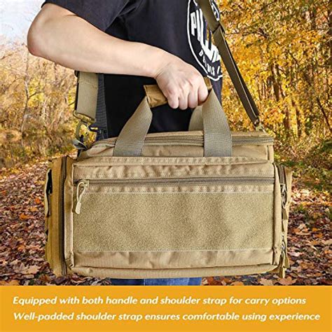 Procase Tactical Gun Range Bag Pistol Shooting Duffle Bag Deluxe