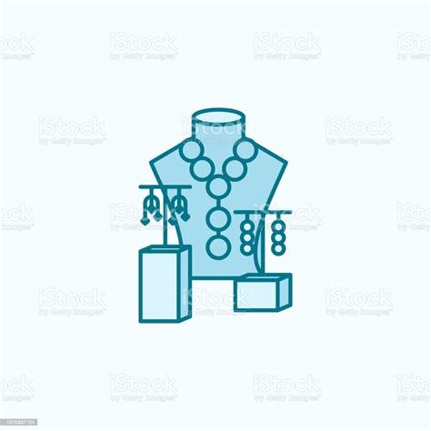 보석 2 컬러 라인 아이콘의 판매입니다 간단한 색된 요소 그림입니다 판매 쇼핑몰에서 보석 개요 기호 디자인의 설정 금 금속에