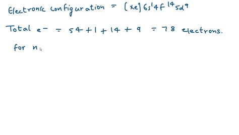Solved Using The Periodic Table Identify The Element With The Following Exception Electron