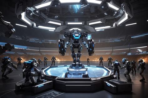 premium ai image robotic arena rumble