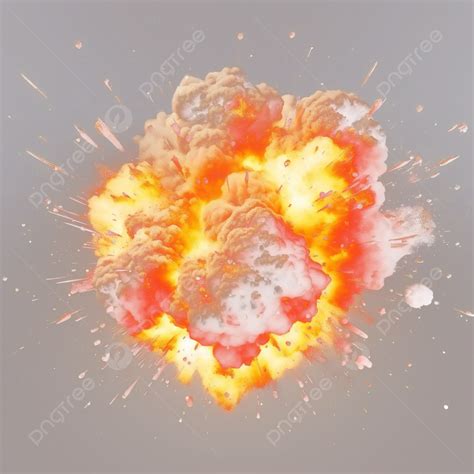 Flame Burning Bomb Gunpowder Explosion Smoke Mars Spark Visual Effects Decorative Pattern