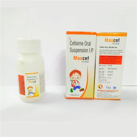 Maxcef Dry Syrup Medimax Pharmaceuticals