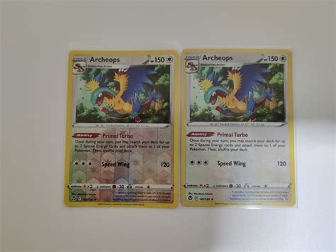 Archeops Holo And Archeops Reverse Holo 147 195 Pokemon Card Silver