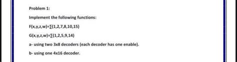 Solved Problem Implement The Following Functions Chegg