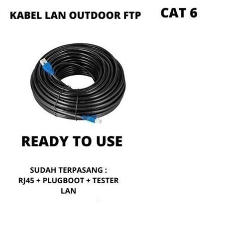 Promo KABEL LAN FTP OUTDOOR CAT 6 80 METER SPECTRA INCLUDE RJ45