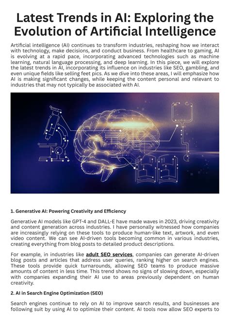 Ppt Latest Trends In Ai Exploring The Evolution Of Artificial