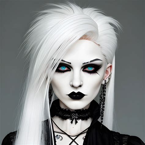 Goth With White Hair Arthubai