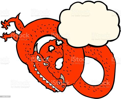 말풍선이 있는 Dragon 만화 캐릭터 귀여운에 대한 스톡 벡터 아트 및 기타 이미지 귀여운 기이함 낙서 드로잉 Istock