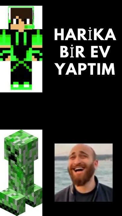 Creeper Vs Ev 🤣🤣 Minecraft Creeper Keşfet Edits Youtube