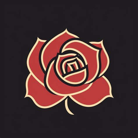 Premium Vector A Beautiful Rose Logo