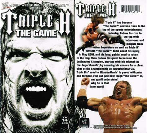 Wwe Wwf Triple H Game New Wrestling Vhs Tape £762 Picclick Uk