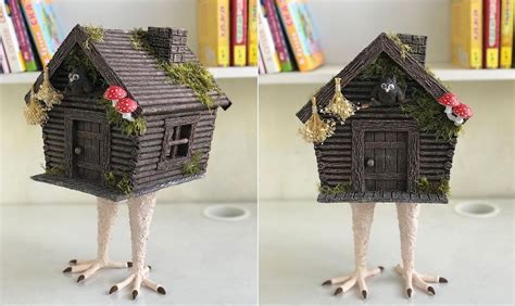 Мастер класс по изготовлению избушки на курьих Своими руками Handmade дизайн творчество