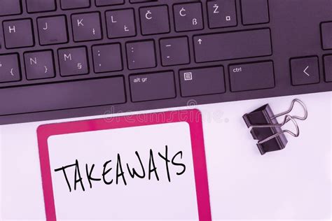 Conceptual Caption Takeaways Business Idea An Act Or Instance Of