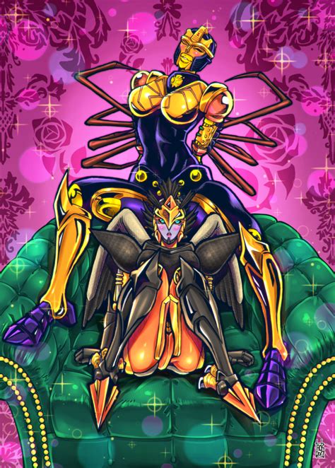 Blackarachnia And Airazor Transformers And 2 More Drawn By Tackdnet